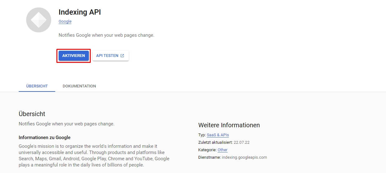 Google Indexing API: Schnellere Indexierung Ihrer Seiten